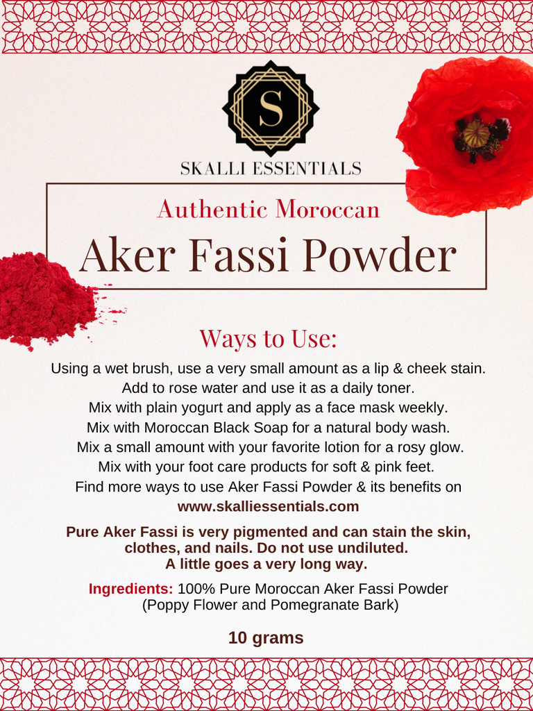 Pure Aker Fassi Powder from Morocco (10 grams) – Skalli Essentials
