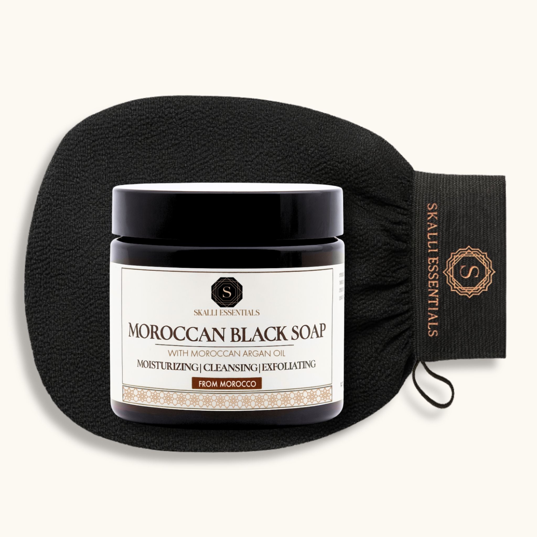 Buy Moroccan Hammam Spa Set with Eucalyptus Black Soap – Exfoliate ...