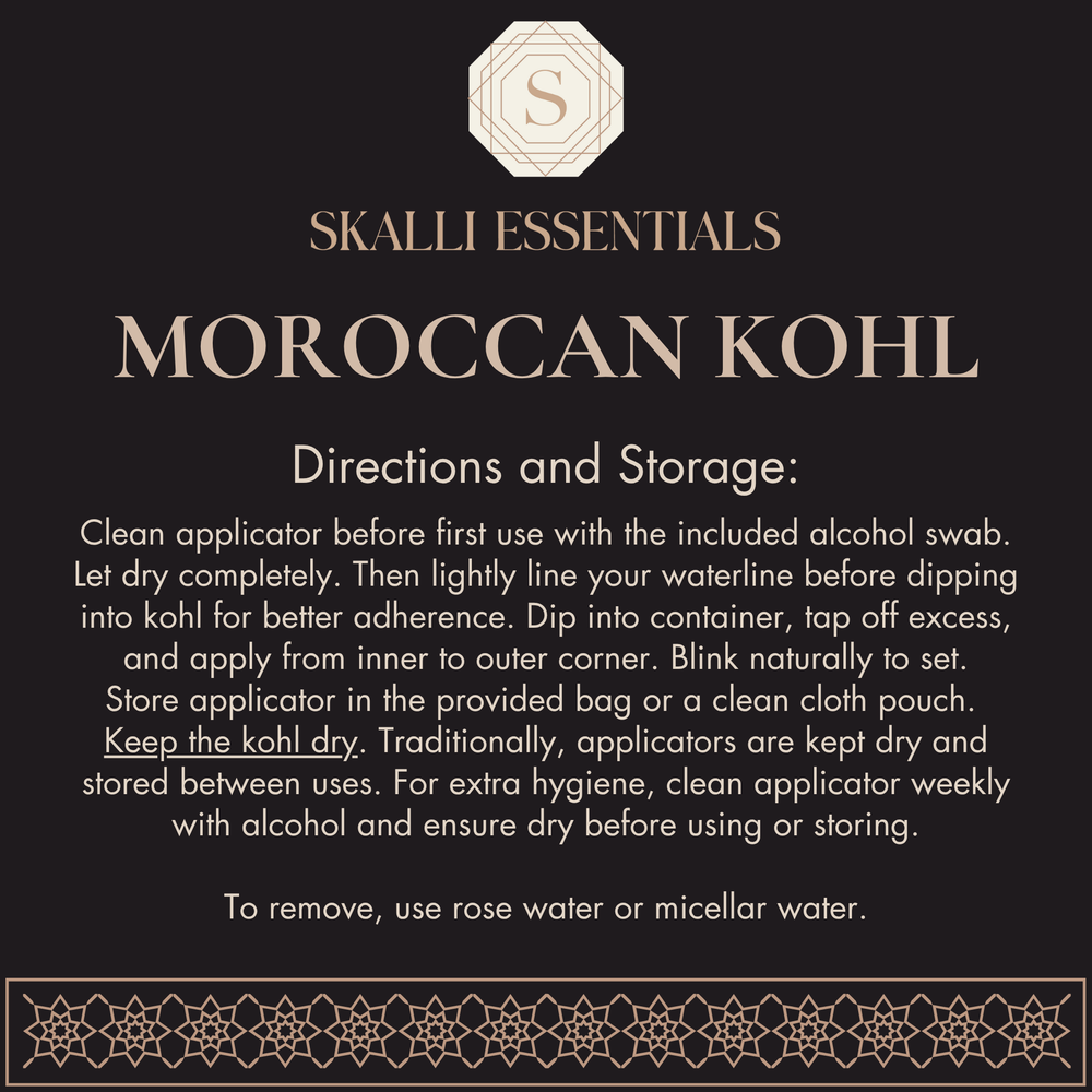 Moroccan Kohl Set | Natural Eyeliner Made with Almonds and Olive Oil
