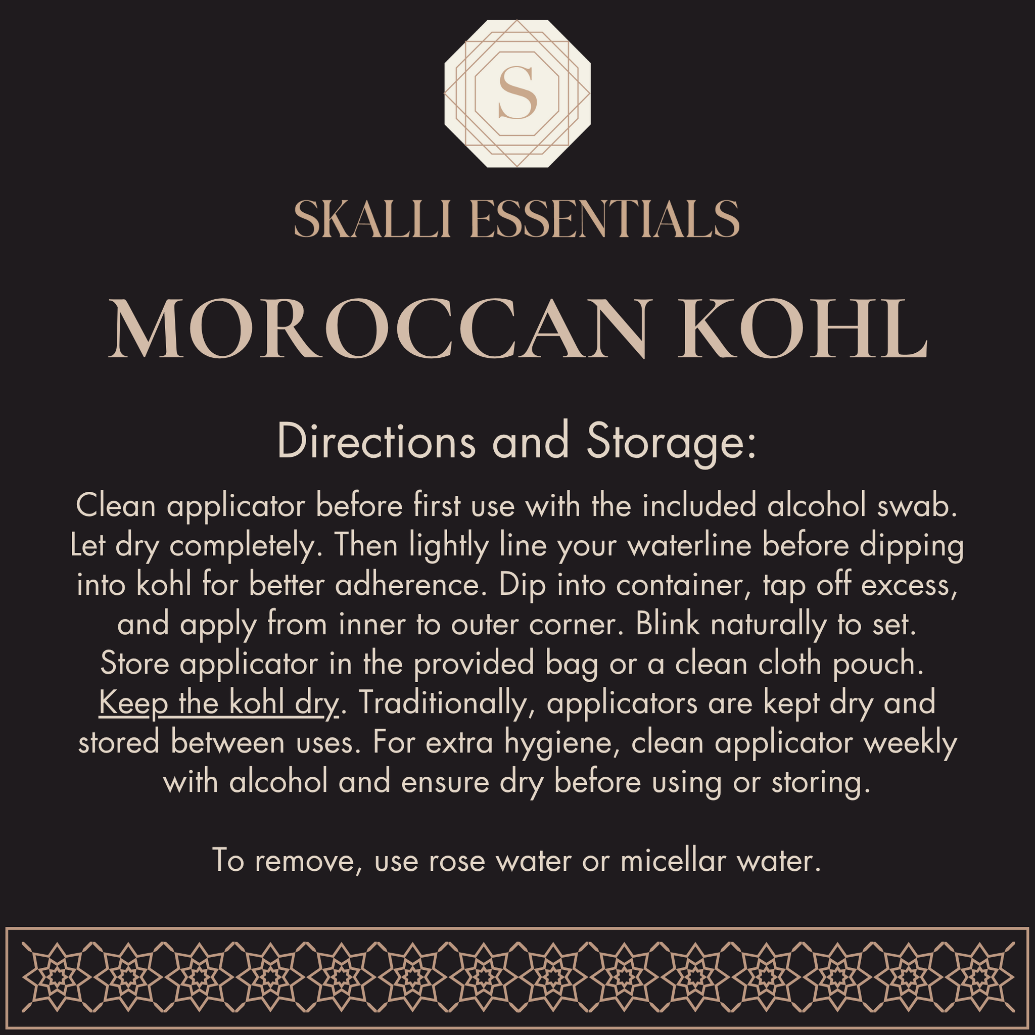 Moroccan Kohl Set | Natural Eyeliner Made with Almonds and Olive Oil