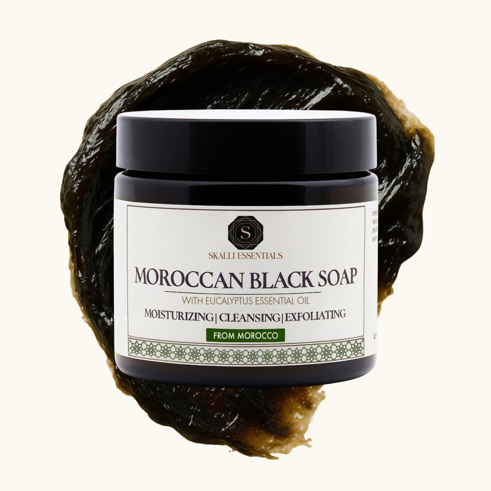 Buy Moroccan Black Soap with Lavender – Exfoliate & Nourish Skin