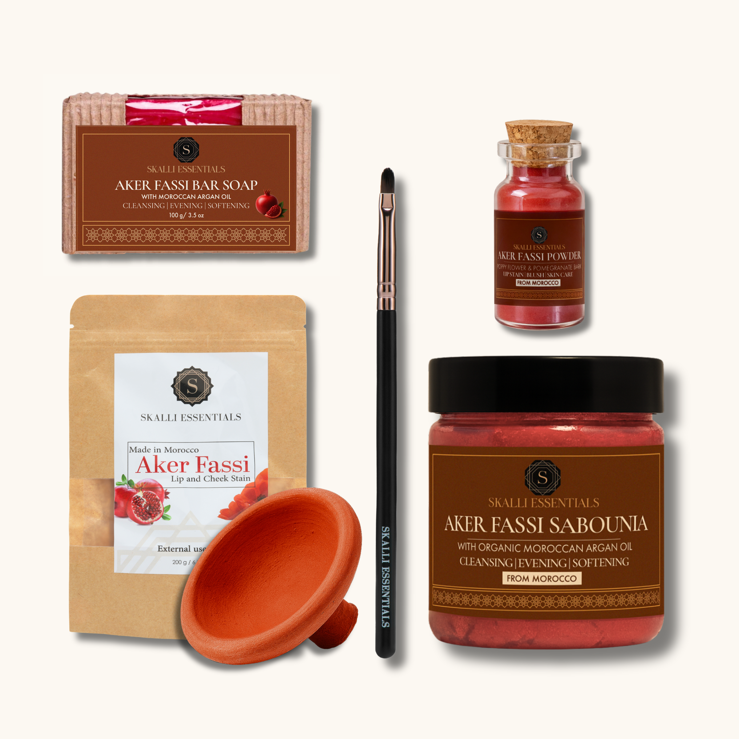Buy Aker Fassi Bundle – Complete Natural Moroccan Beauty Set